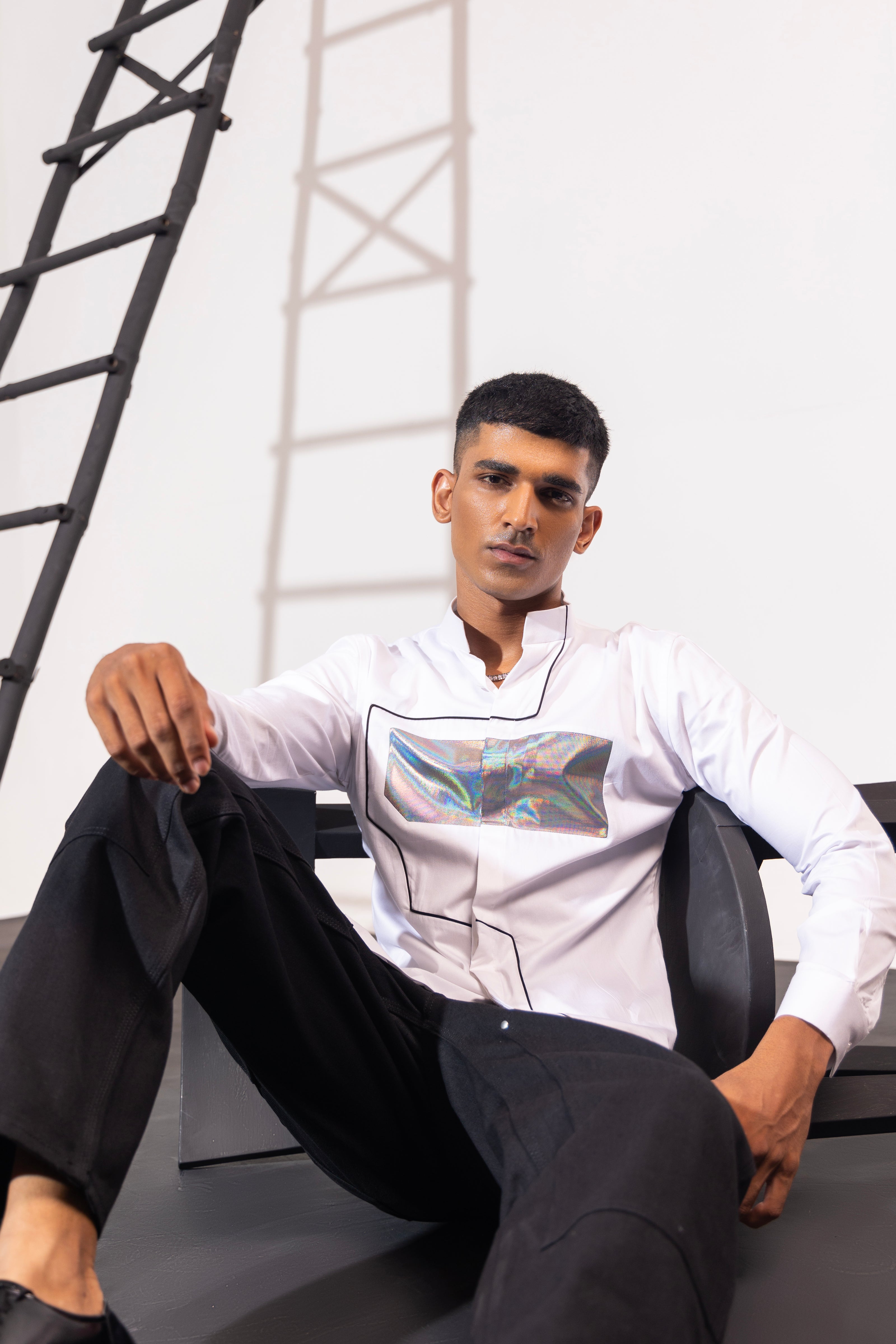 Tech Blanc Shirt from the Colorful Shirts India Collection | Seven DC