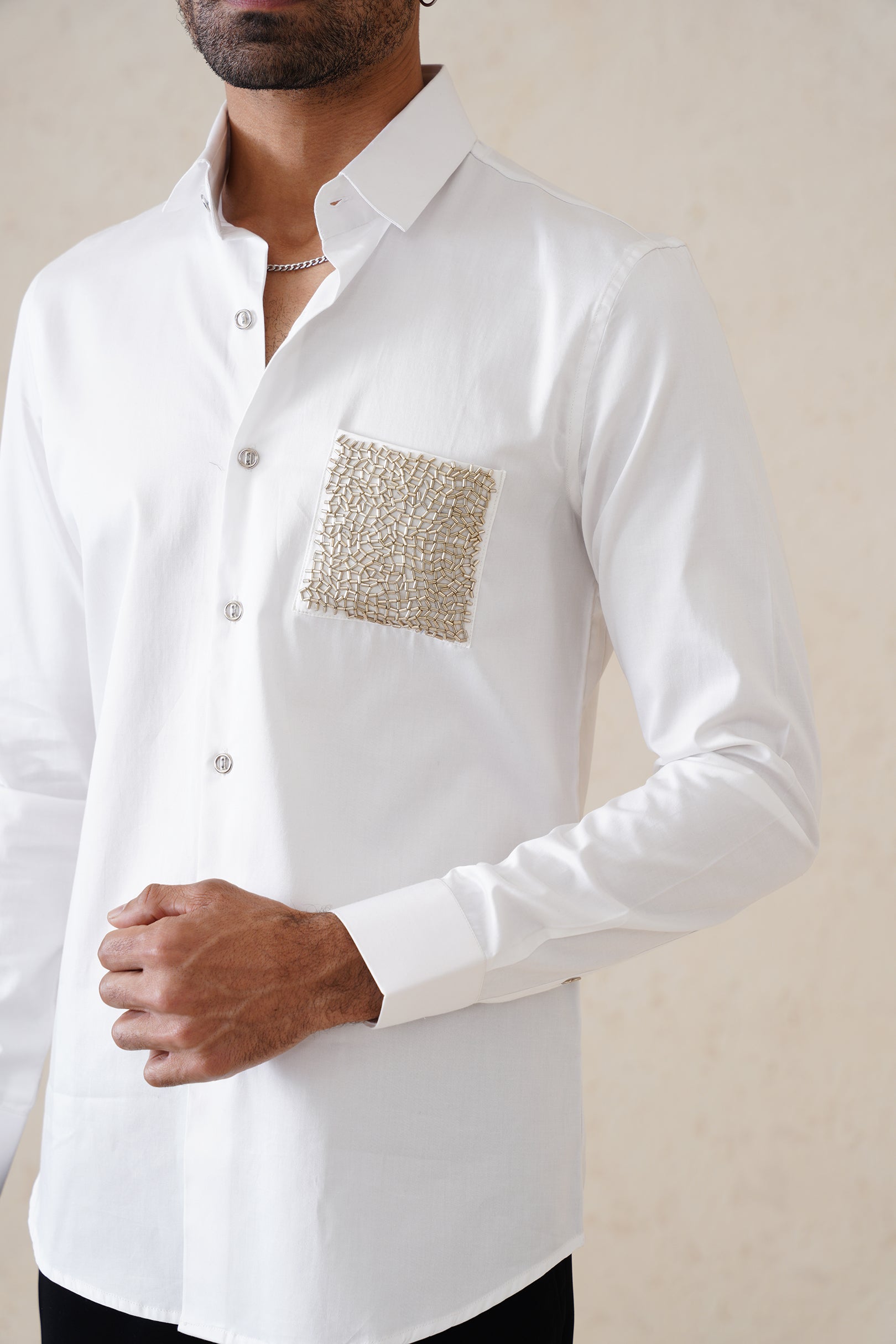 Webbed Shirt from the Luxury Shirts India Collection | Seven DC