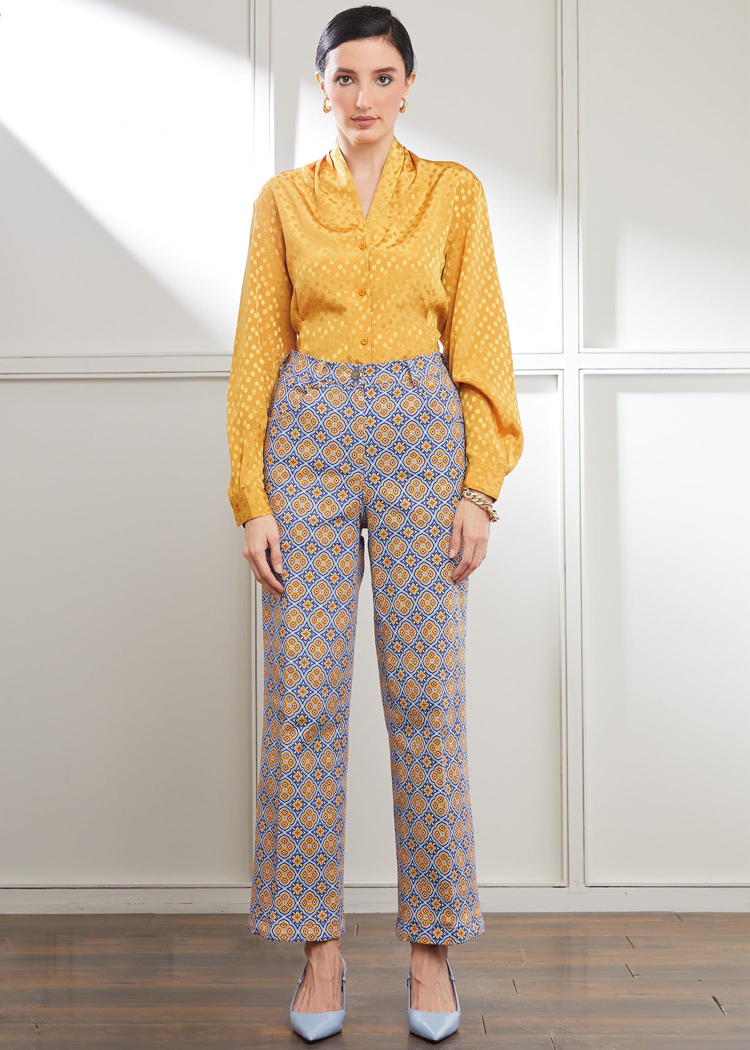 Wide Fit Printed Lowers for Women – Relaxed & Stylish Bottomwear | Seven DC