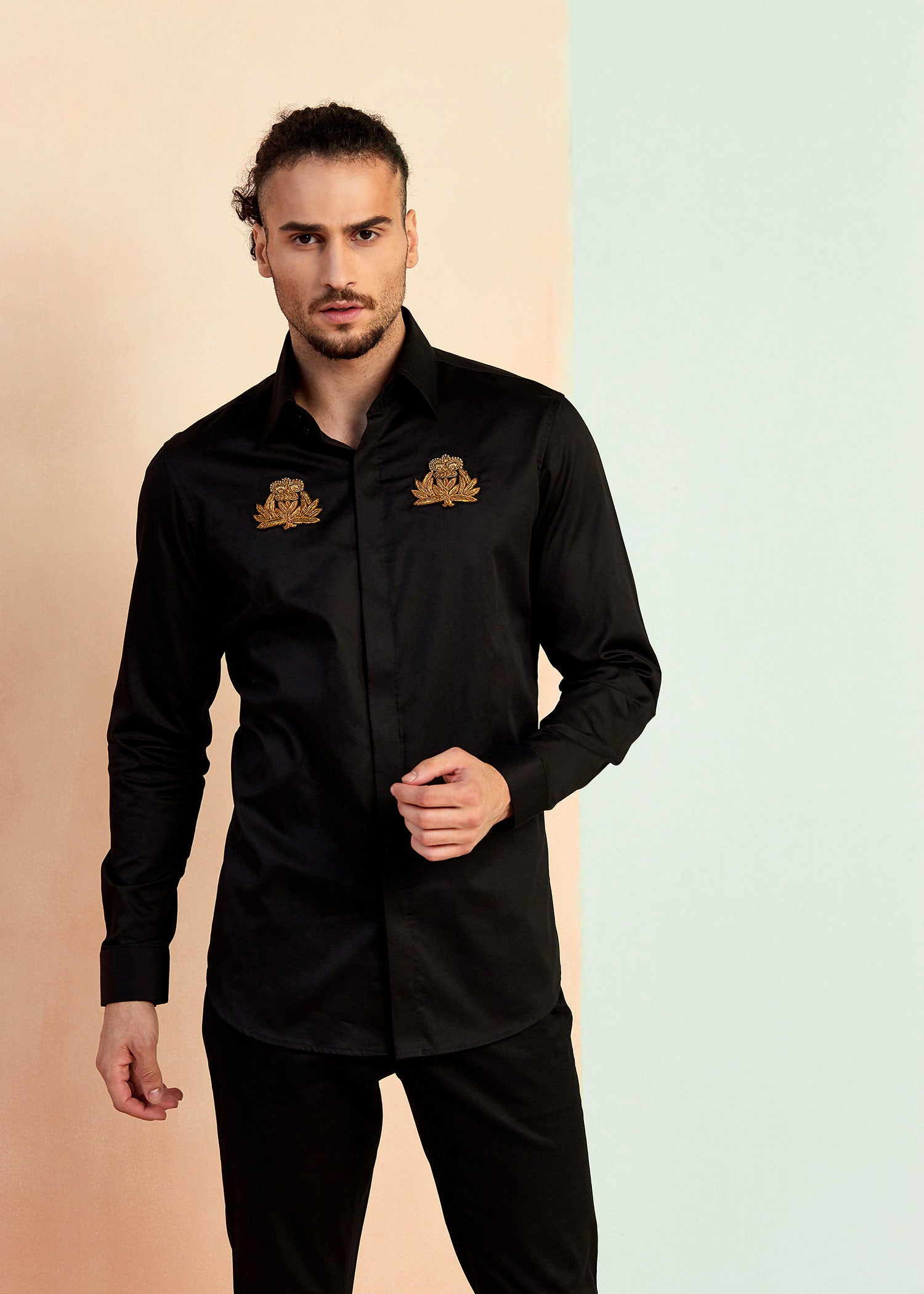 Dual Crest Embroidered