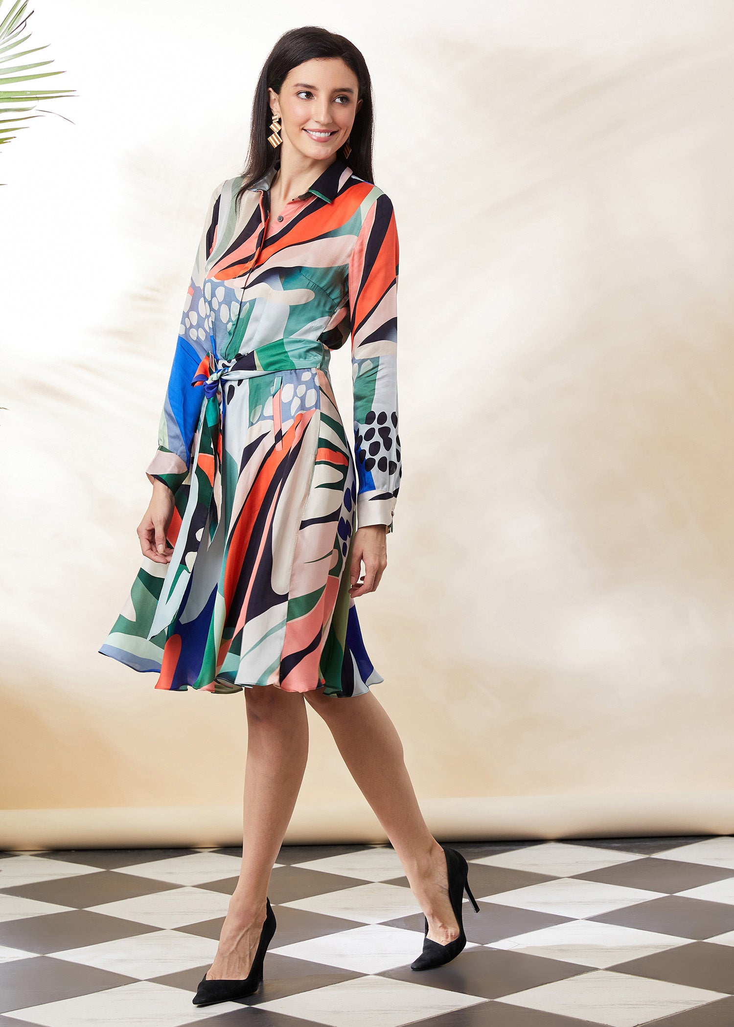 Terra Printed Dress – Earthy Hues Meet Designer Dresses | Seven DC